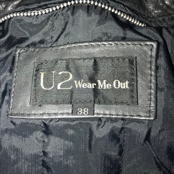 U2 Wear Me Out | Jackets & Coats | U2 Wear Me Out Black Leather Jacket ...